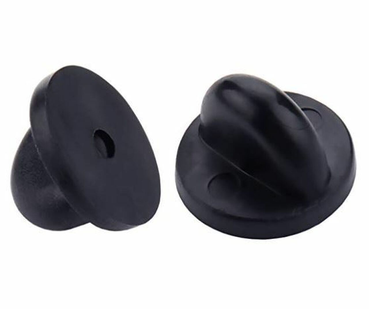 Pin Backs PVC Rubber Pin Keepers - Black - Pin-iT