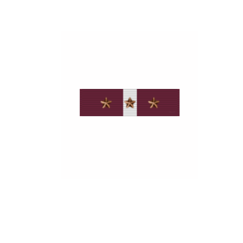 Coast Guard Good Conduct Ribbon with 3 Bronze Stars